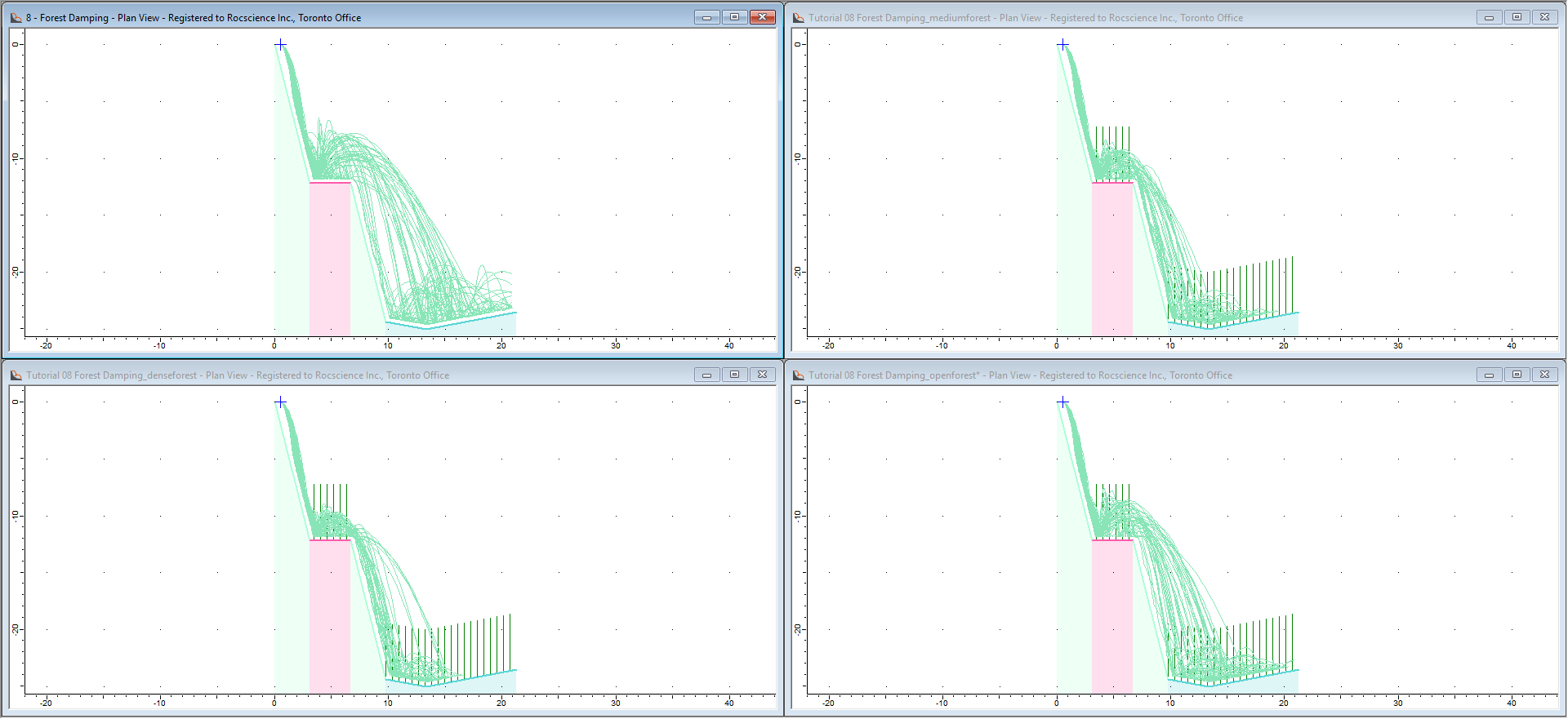 RocFall2 Tutorials | 8 - Forest Damping